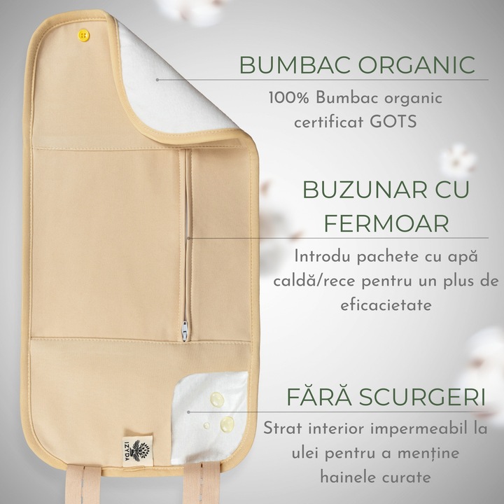 Set 6 Pachete din Bumbac Organic pentru Ulei de ricin, Comprese pentru ...