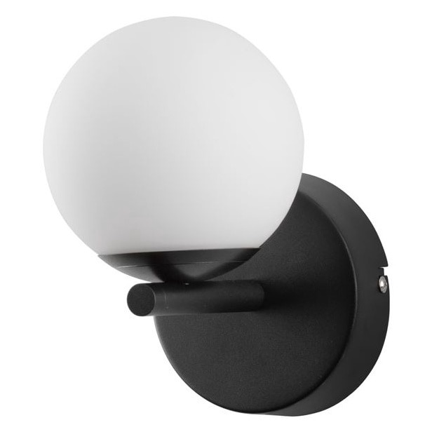 Aplica hol rotunda, Nuvole Luna Noir, 8 W, Sticla mata, aluminiu, LED ...