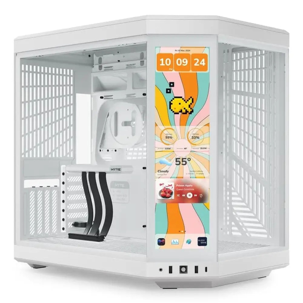 Carcasa Midi Tower Hyte Y70 Touch Infinite, alb, 4x 2.5", 2x 3.5 ...