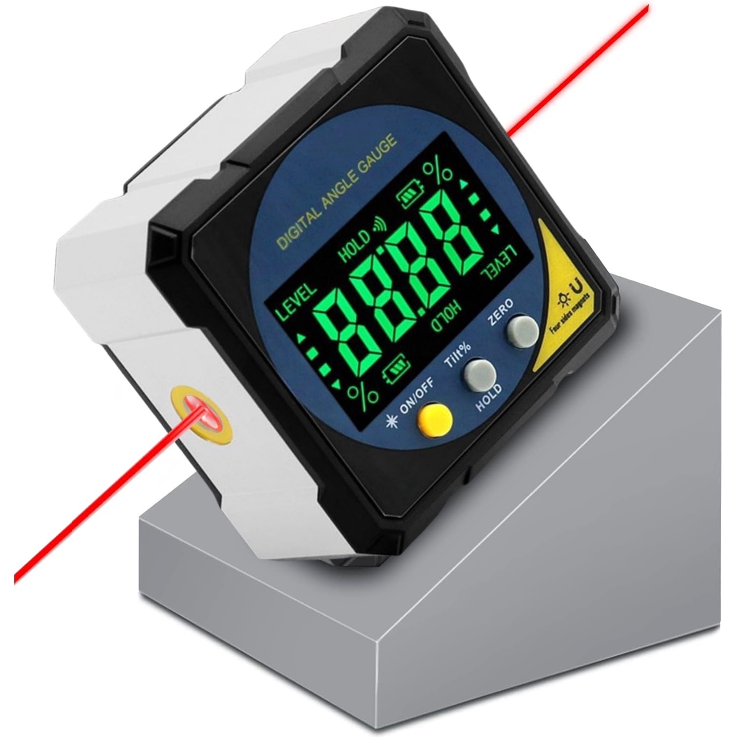 Nivela digitala inclinometru Cu laser, GOSTOCK®, Inclinometru Digital ...