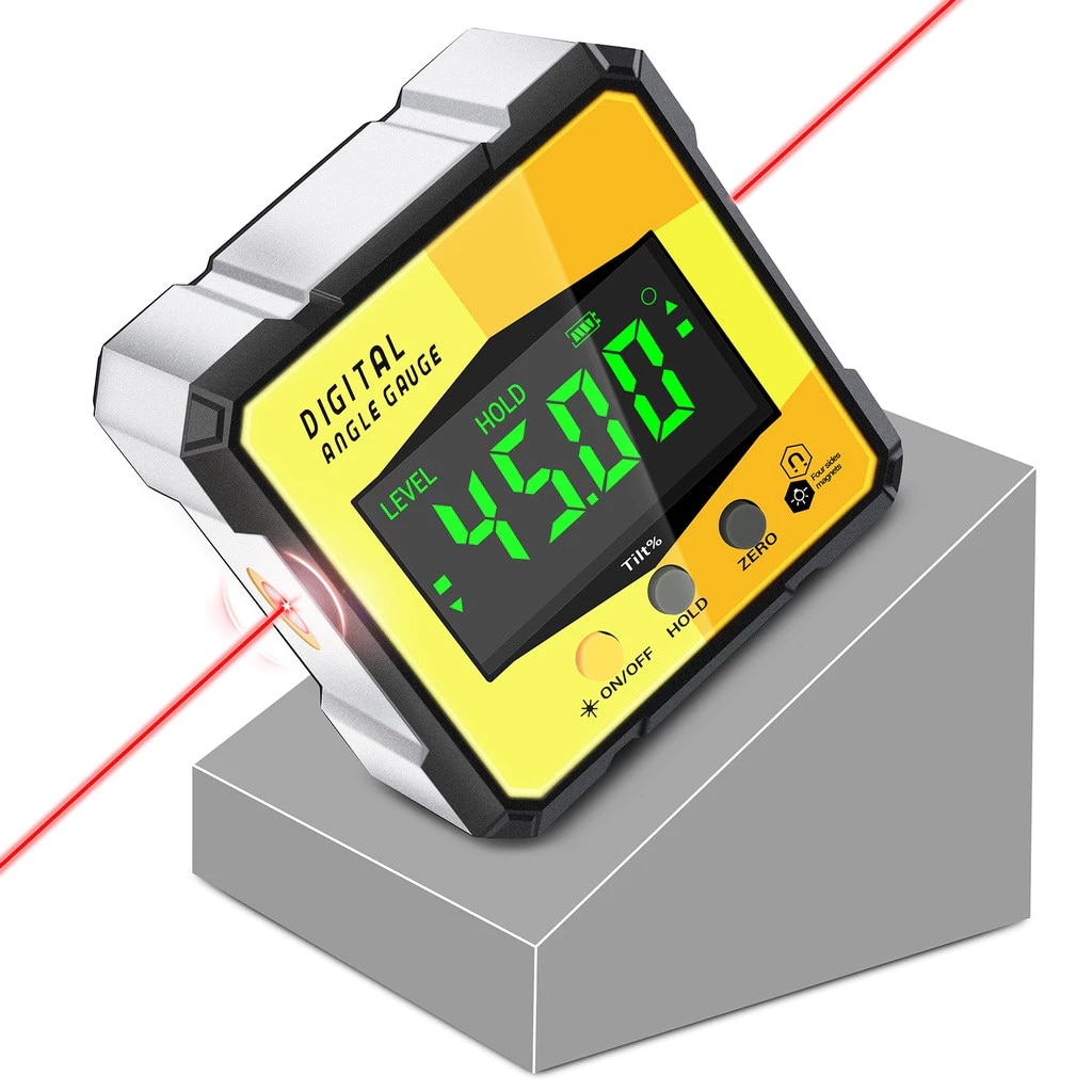 Nivela digitala inclinometru Cu laser, GOSTOCK®, Inclinometru Digital ...