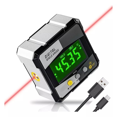 Nivela digitala inclinometru Cu laser, GOSTOCK®, Inclinometru Digital ...