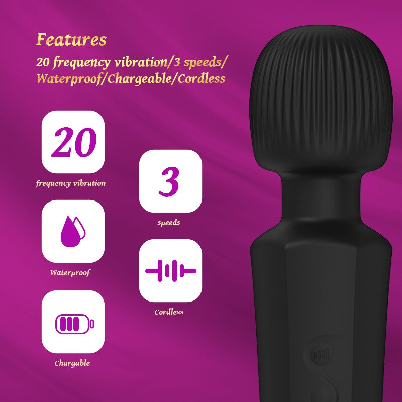 Vibrator pentru femei, 20 moduri de vibratie, 8 niveluri de viteza ...