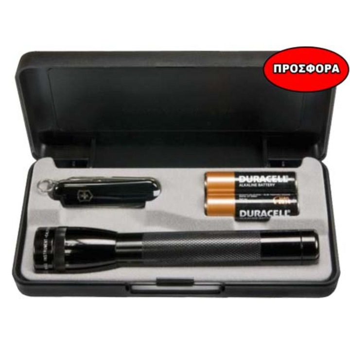 Maglite zseblámpa és Victorinox késkészlet, fekete - eMAG.hu