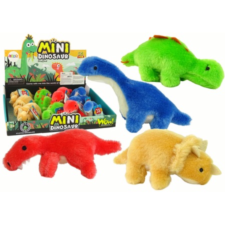 Set Mini Pluszaki Dinozauri, LEAN Toys, 4 modele, multicolor, 16x11x9cm ...