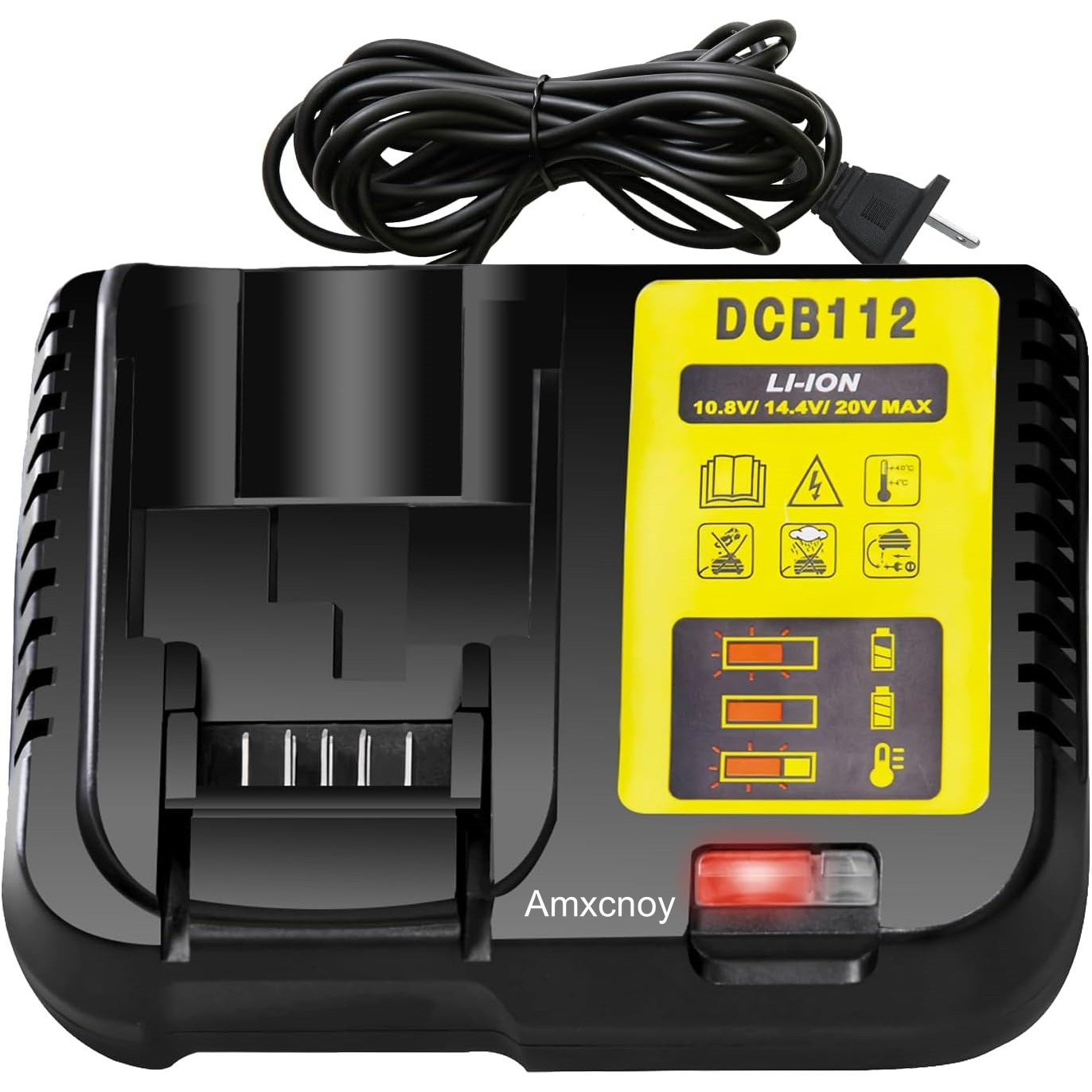 Incarcator compact slim acumulatori DCB112, Amcxnoy, pentru ...
