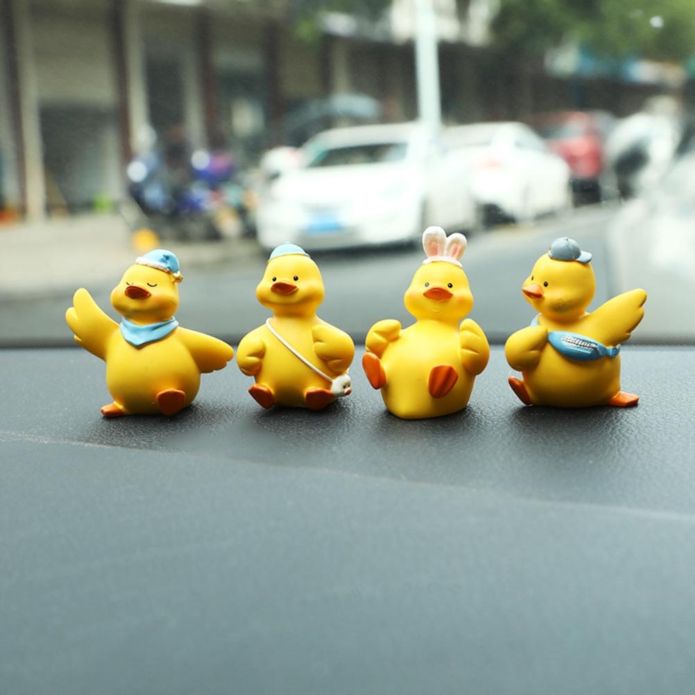 Ornamente pentru masini din desene animate, rata, rasina, jucarie ...