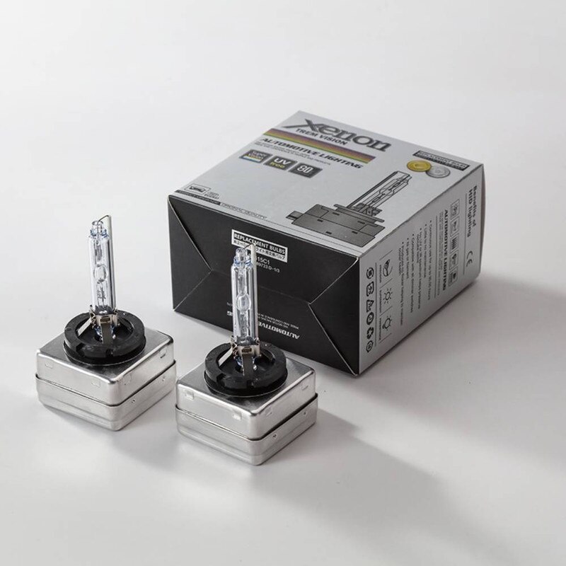 Set 2 Becuri Xenon D1S Premium, 35W, Soclu Metalic Quick Start, Lumina ...