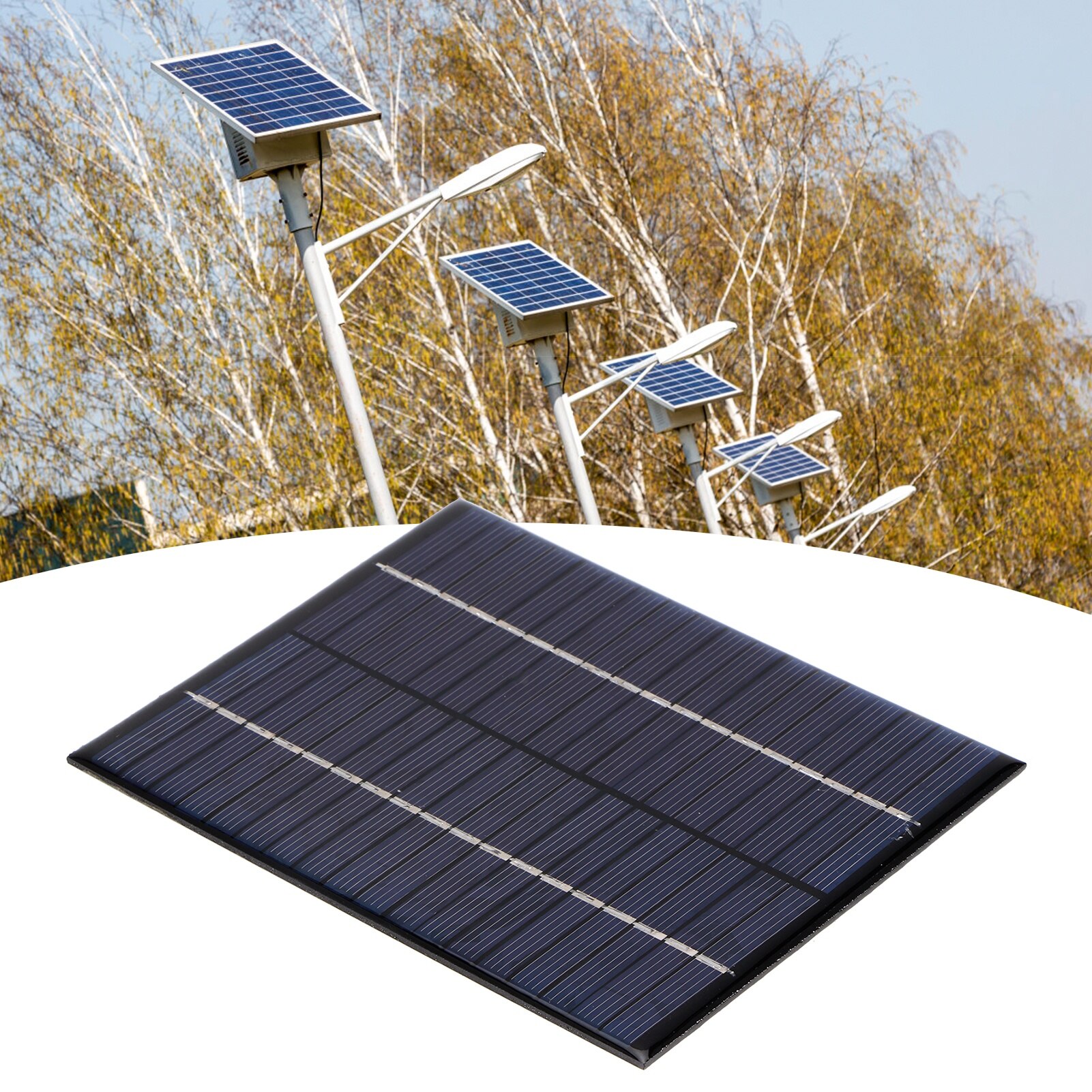 Panou solar 2W 18V portabil pentru proiecte DIY, rezistent la apa ...