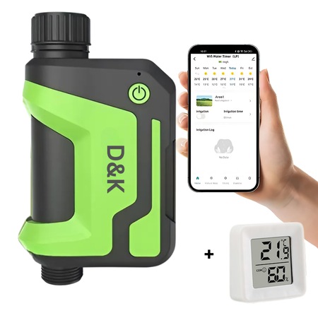 Programator Irigare/Udare Gradina, WiFi/Bluetooth, D&K ®, Tuya/Smart ...