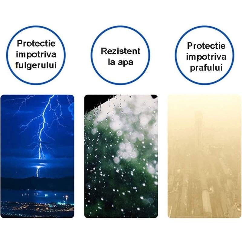 Proiector solar puternic JORTAN®, 100W, 120 LED-uri SMD, Rezistent la ...