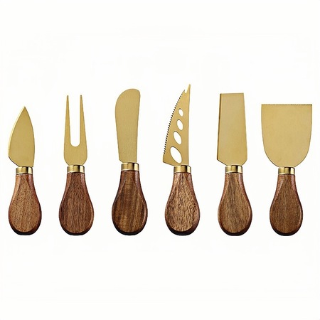 Set de cutite pentru branza cu maner din lemn de salcam, WORDLD RAIN ...