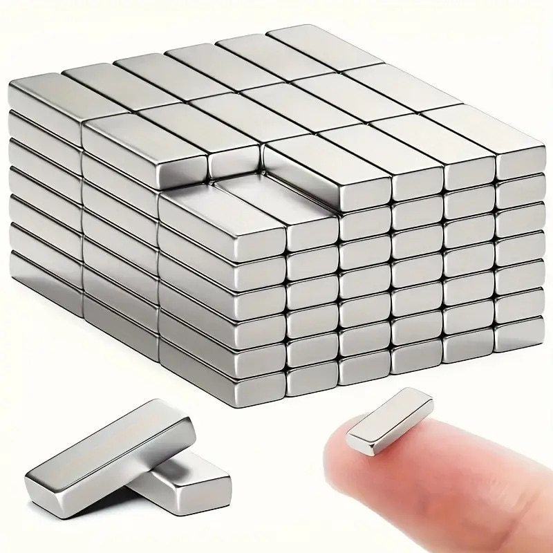 Magneti puternici Neodim 10x5x2 mm, argintii - 10 buc - eMAG.ro