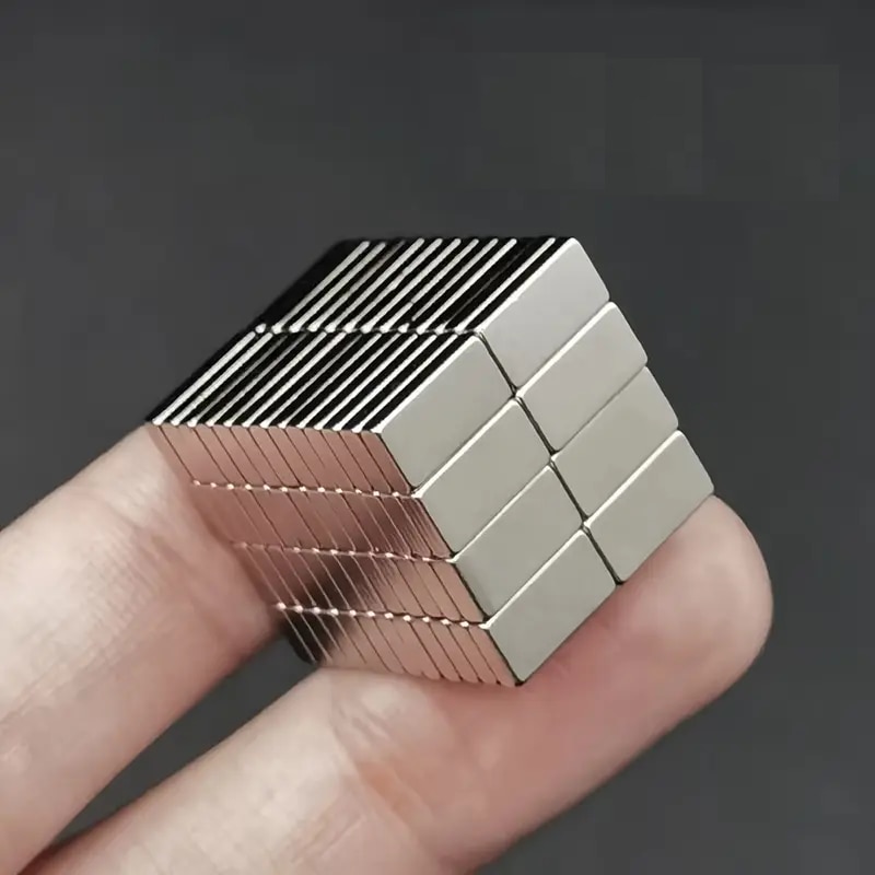 Magneti puternici Neodim 10x5x2 mm, argintii - 10 buc - eMAG.ro