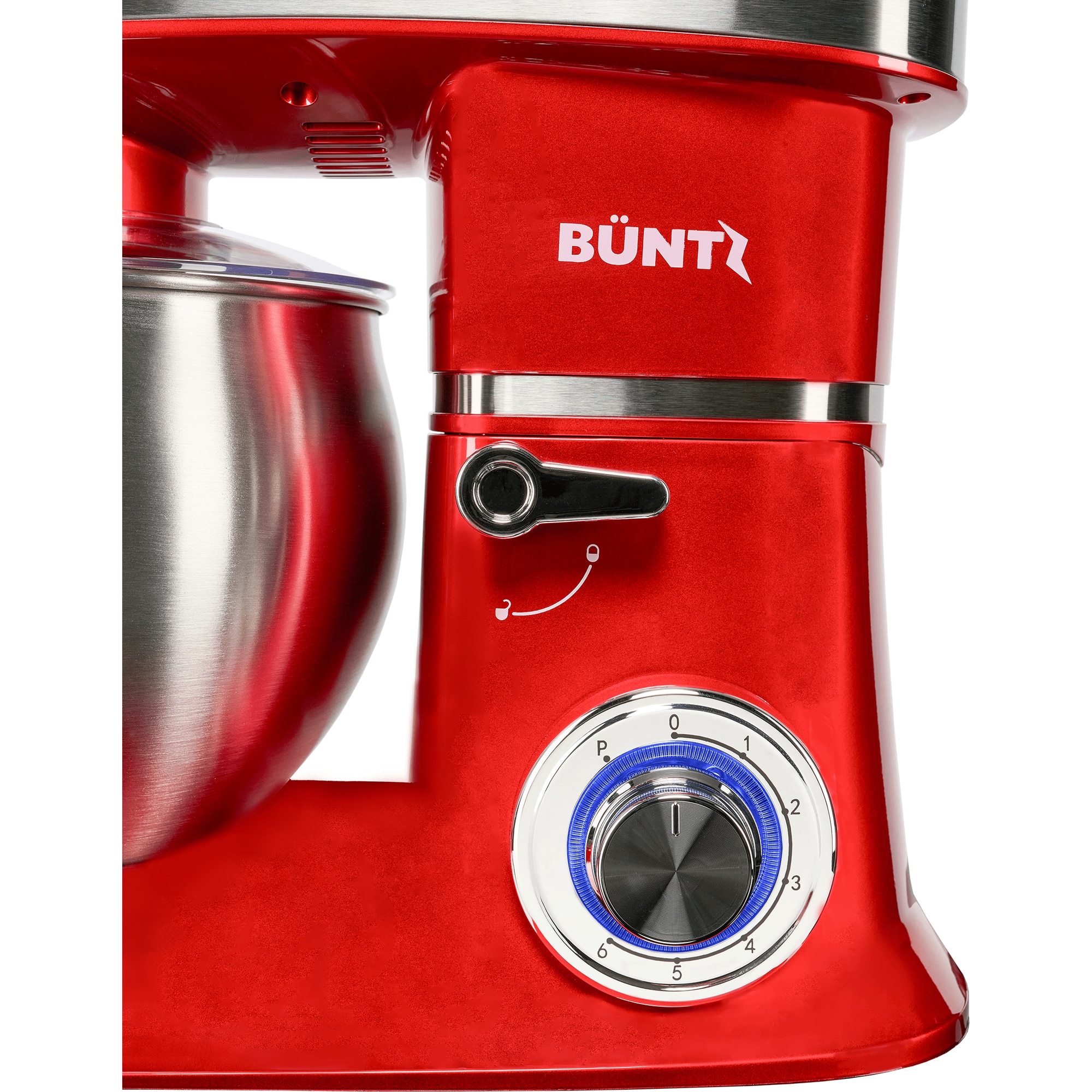 Robot de bucatarie Buntz, BMP-1500RD, 1500 W, Bol 6 L inox, 6 Viteze ...