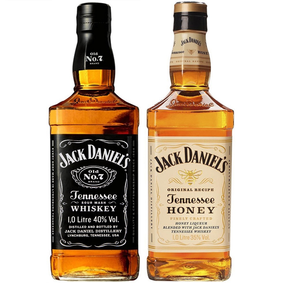 Pachet Jack Daniel's 40%, 1l & Jack Honey, 35%, 1l - eMAG.ro