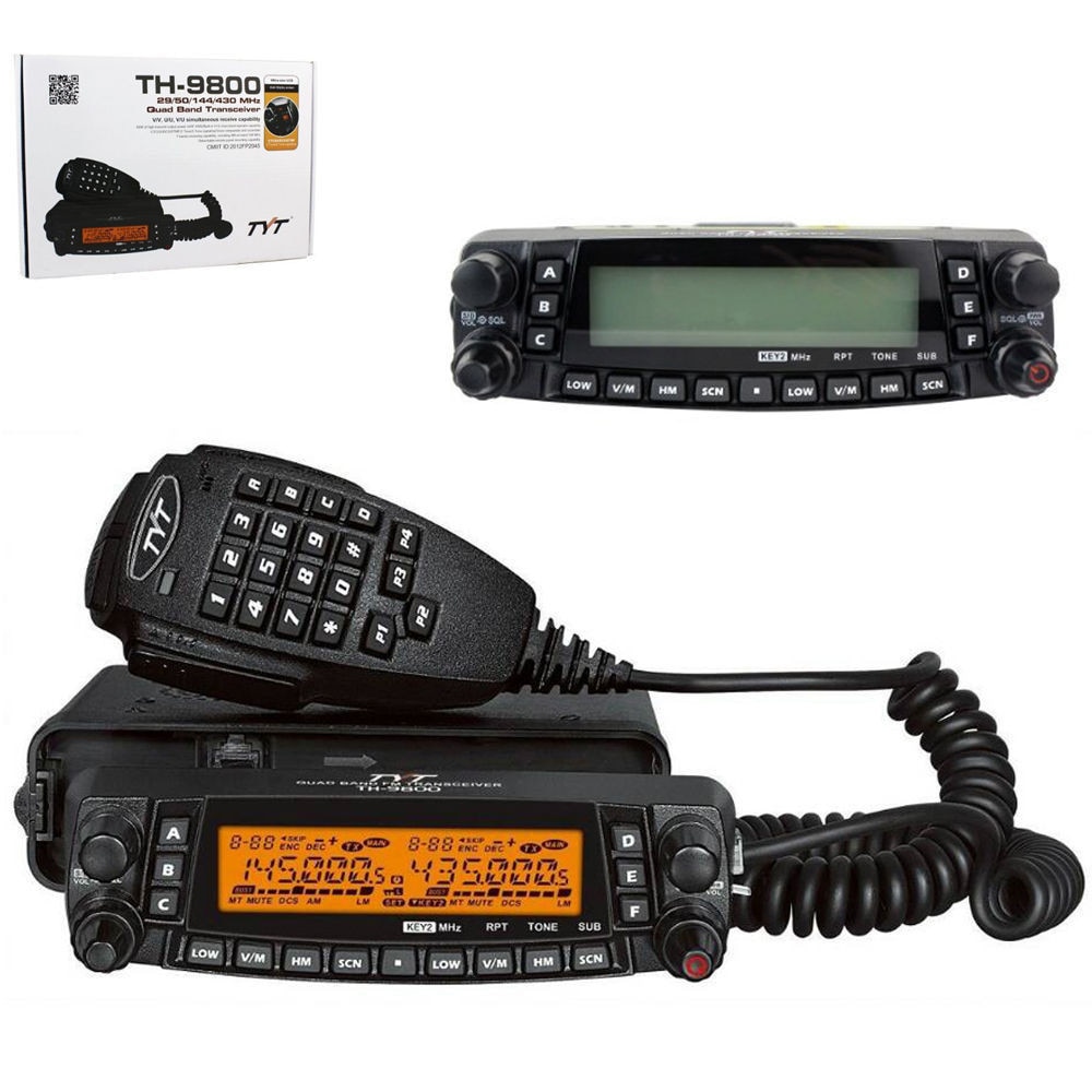 Mobilállomás TYT TH-9800 29/50/144/430 MHz négysávos 50 W, CB sáv - eMAG.hu