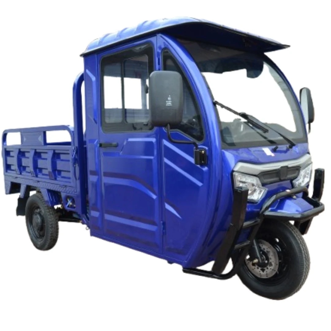 Triciclu electric 2000W cu cabina, fara permis, 25Km/h, Voltarom, 72V ...