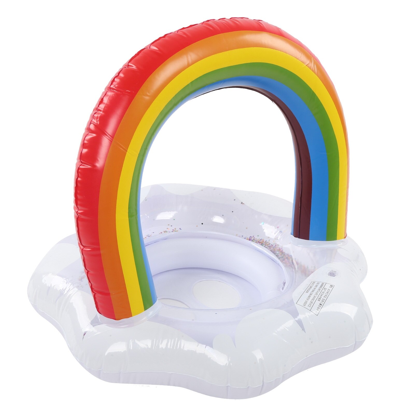Colac de inot pentru copii Enforose, model curcubeu, material PVC, 326g ...