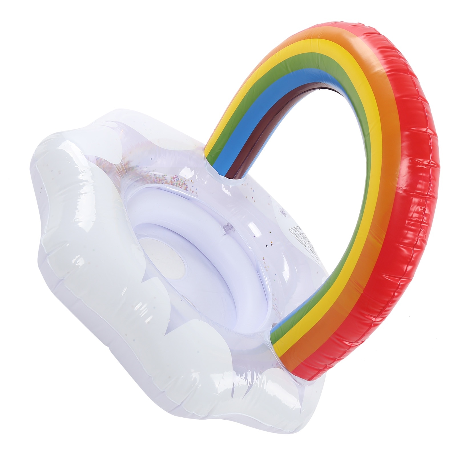 Colac de inot pentru copii Enforose, model curcubeu, material PVC, 326g ...