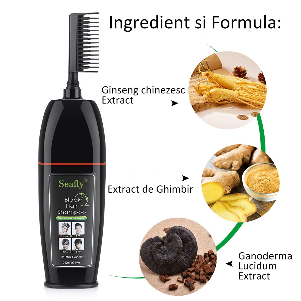 Sampon Colorant, Fara Amoniac, Contine Ghimbir si Ginseng Pentru a ...