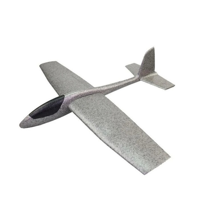 Avion Planor Mare, Polistiren, tip Planor Zburator, 83 cm, 3+, Gri ...