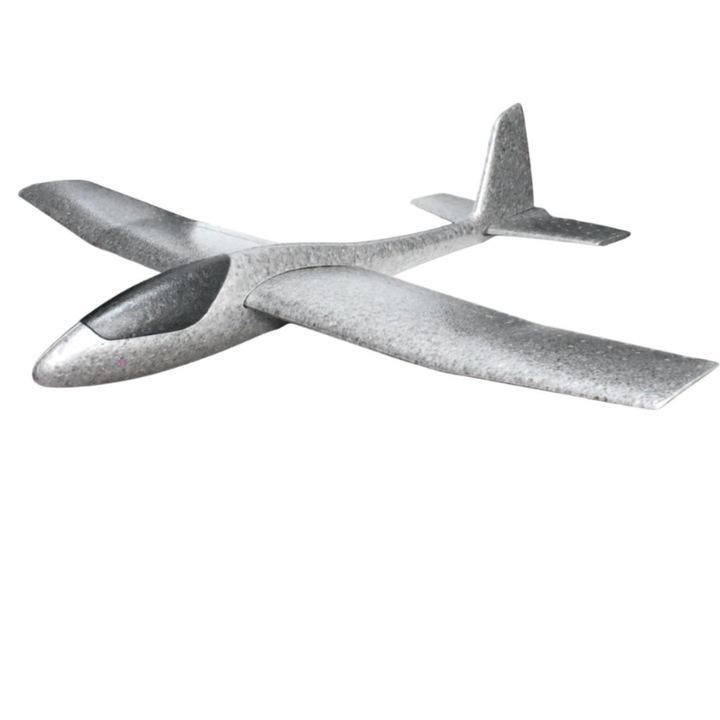 Avion Planor Mare, Polistiren, tip Planor Zburator, 83 cm, 3+, Gri ...