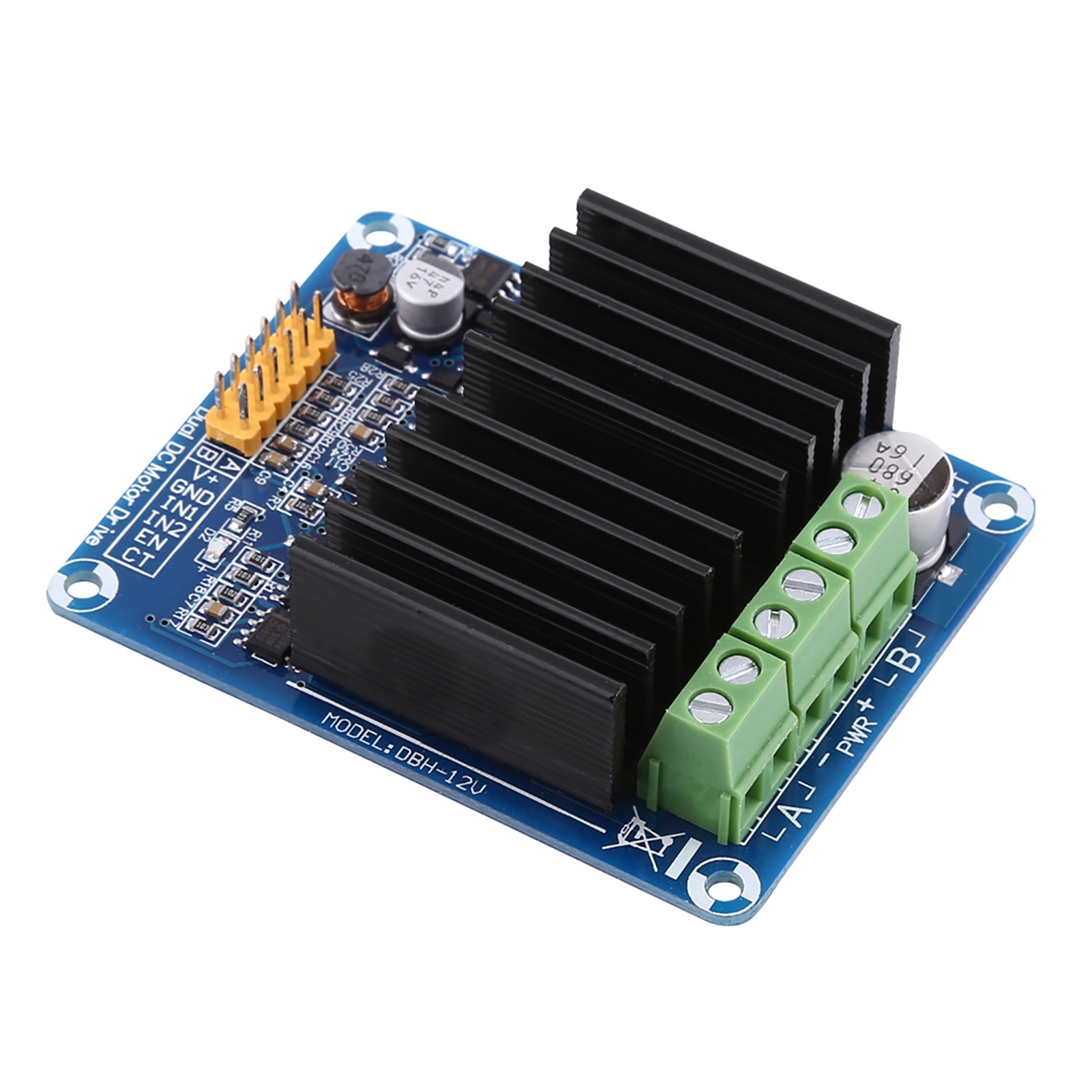 Modul driver motor DC 5-12V, Enforose, 0A-30A, 2 canale, cu radiator, 7 ...