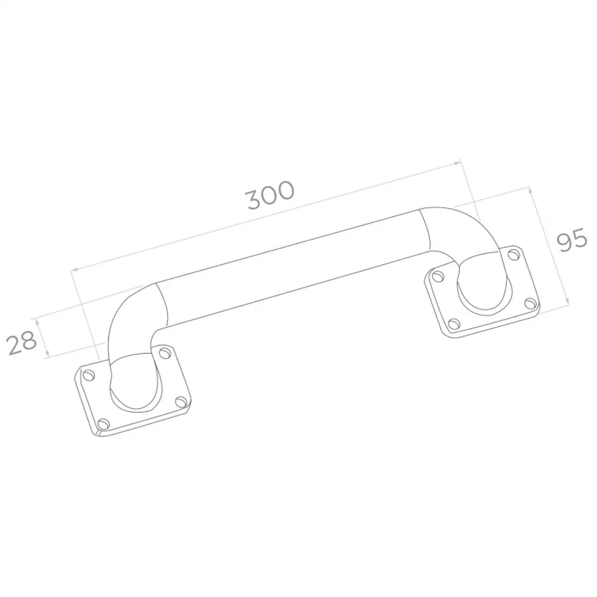 Maner fix pentru poarta exterioara - 60.036 - eMAG.ro