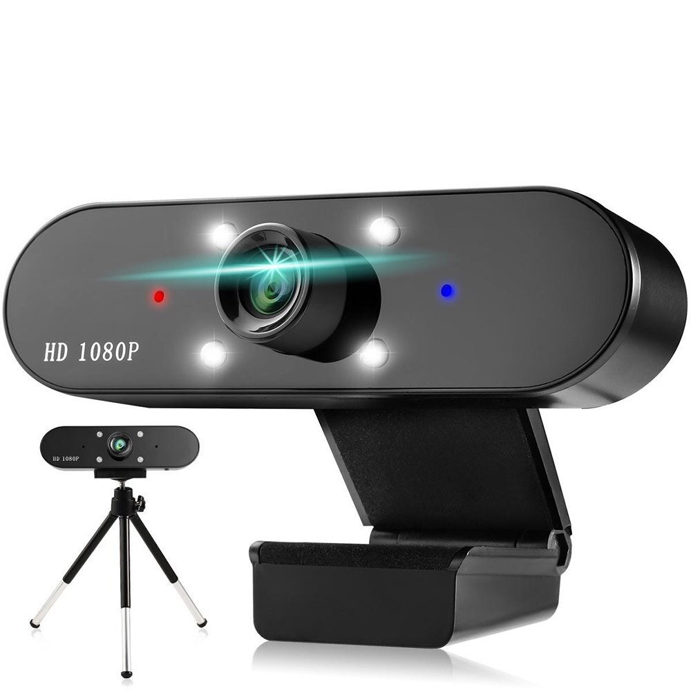 Full HD 1080p webkamera, beépített sztereó mikrofonok - eMAG.hu