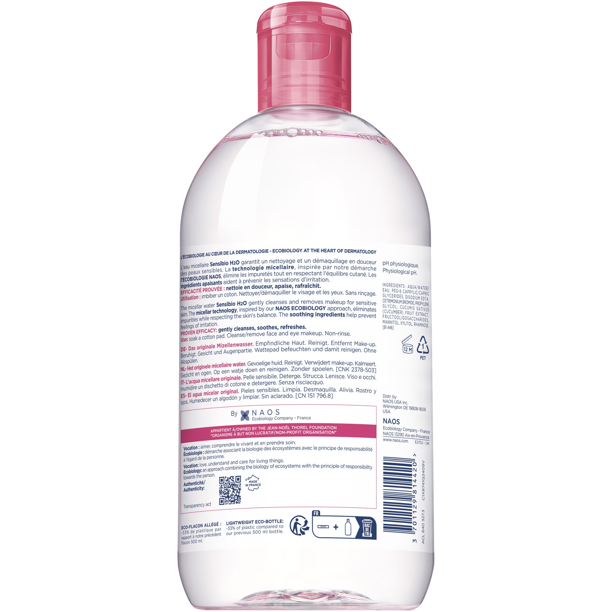 Apa Micelara Bioderma Sensibio H2O 500 ML pentru ten sensibil editie ...