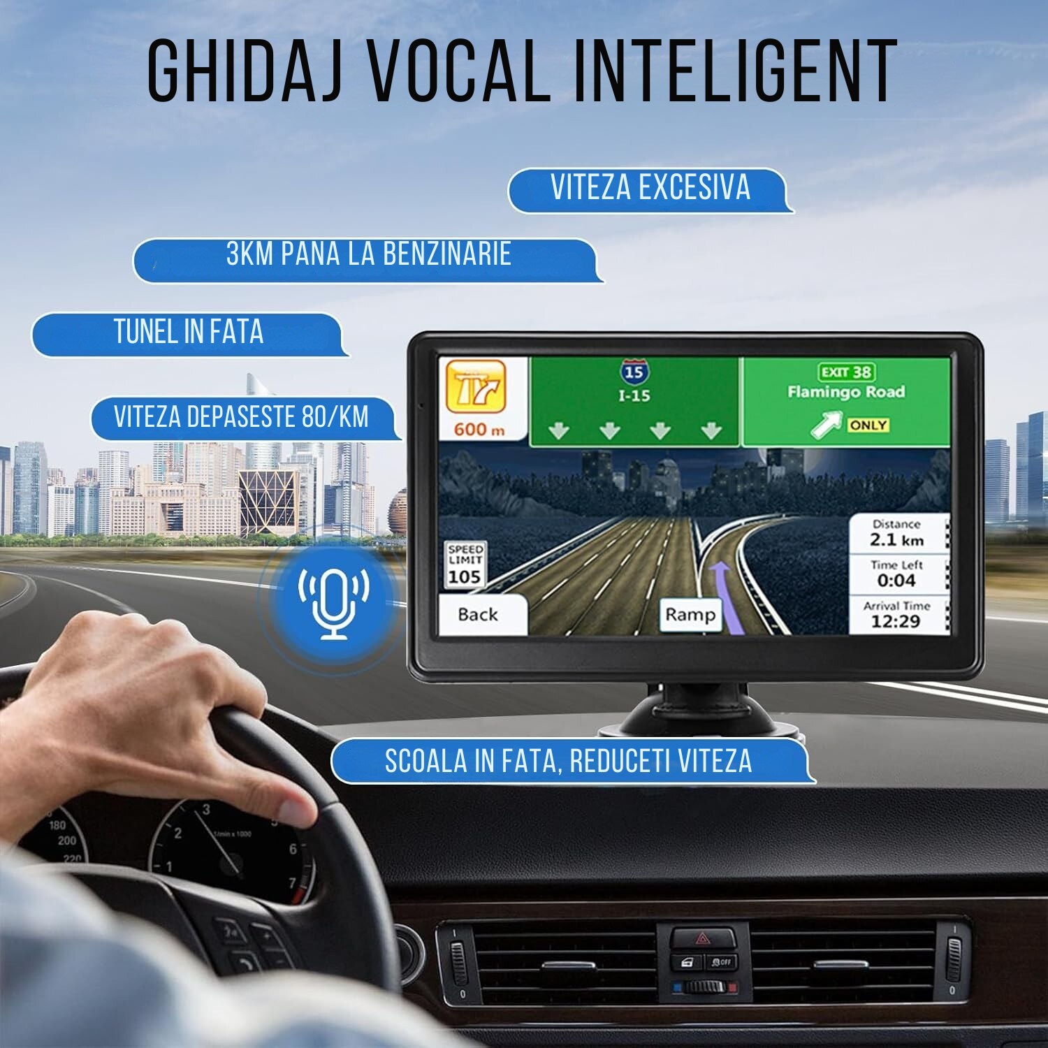 Sistem de Navigatie GPS 7 inch Profesional, 8G, 256MB, Harti Europa ...