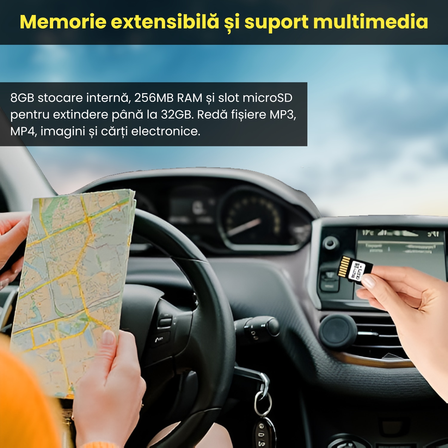 Sistem de Navigatie GPS 9 inch, Model X90, 8GB, 256MB RAM, 1200mAh ...