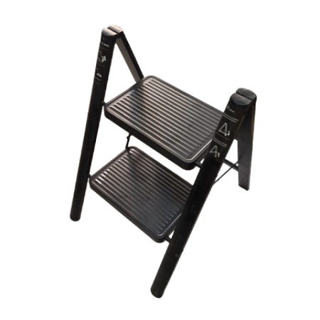 Scara cu 2 Trepte, 43 cm, Trepte Late, Antialunecare, Stabila, Pliabila ...