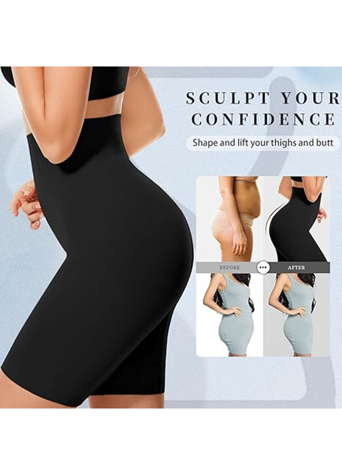 Corset modelator, TREXORA, talie inalta, compresie solduri, nailon ...