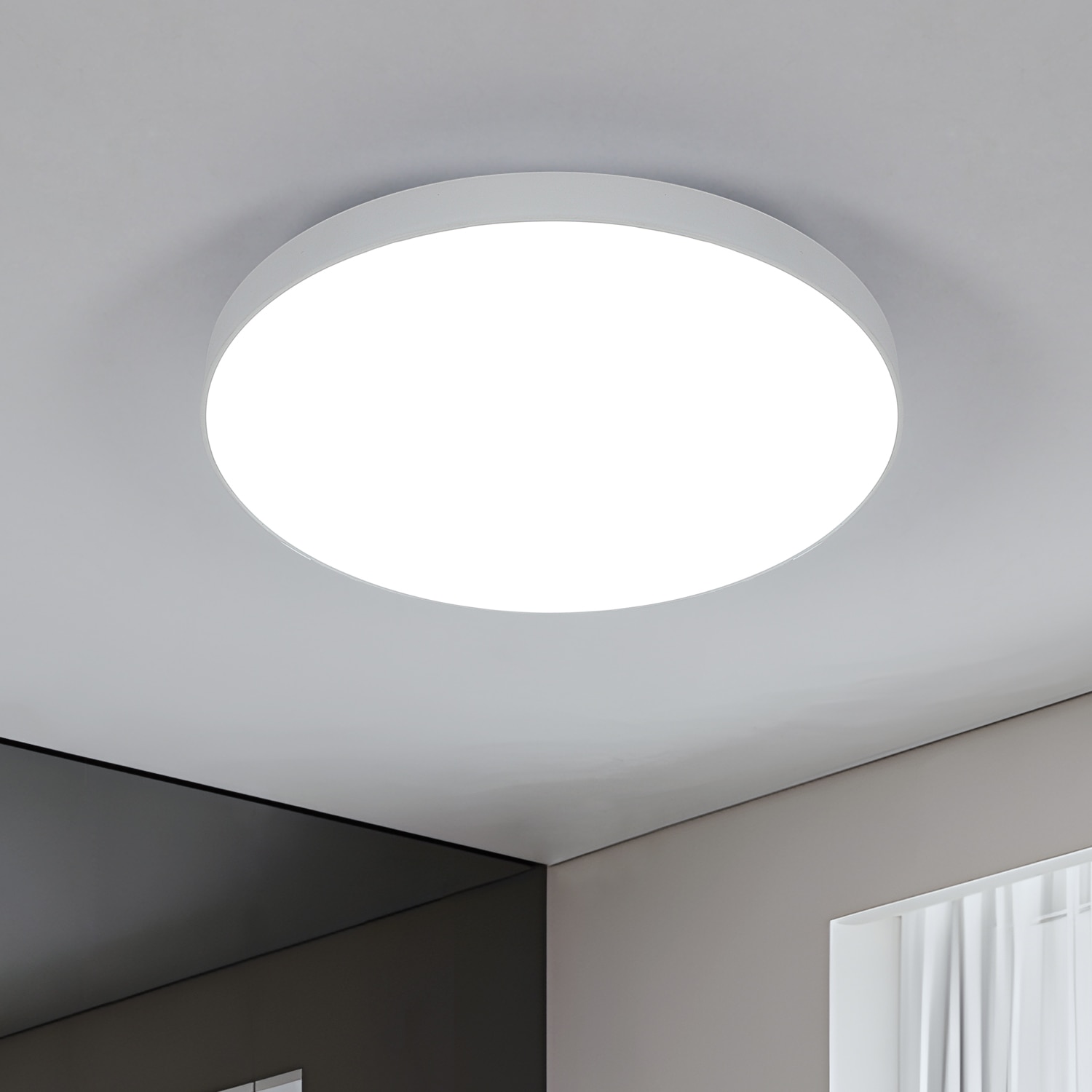 Plafoniere cu LED, Goeco, 23Cm, Rotund, lampa baie, Anti-tantari ...