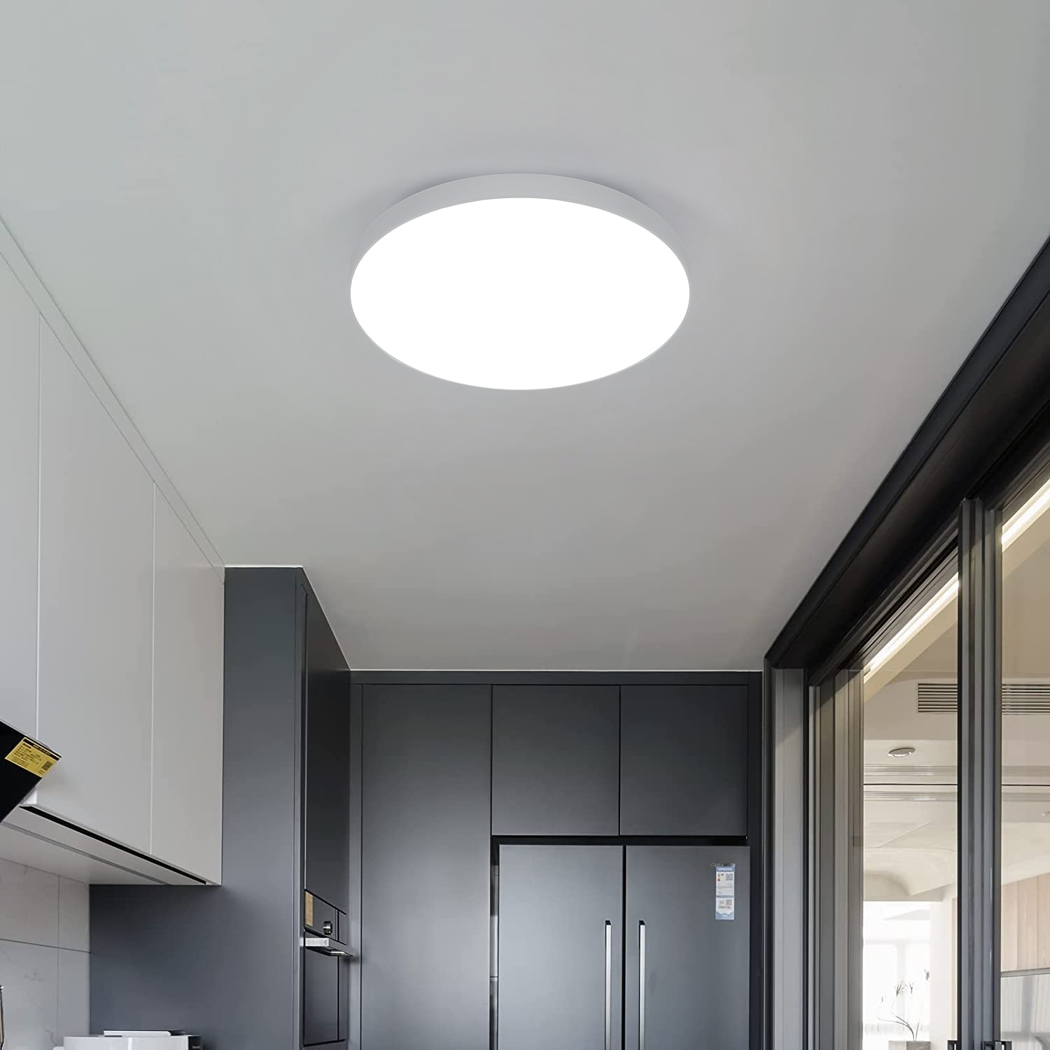 Plafoniere cu LED, Goeco, 23Cm, Rotund, lampa baie, Anti-tantari ...