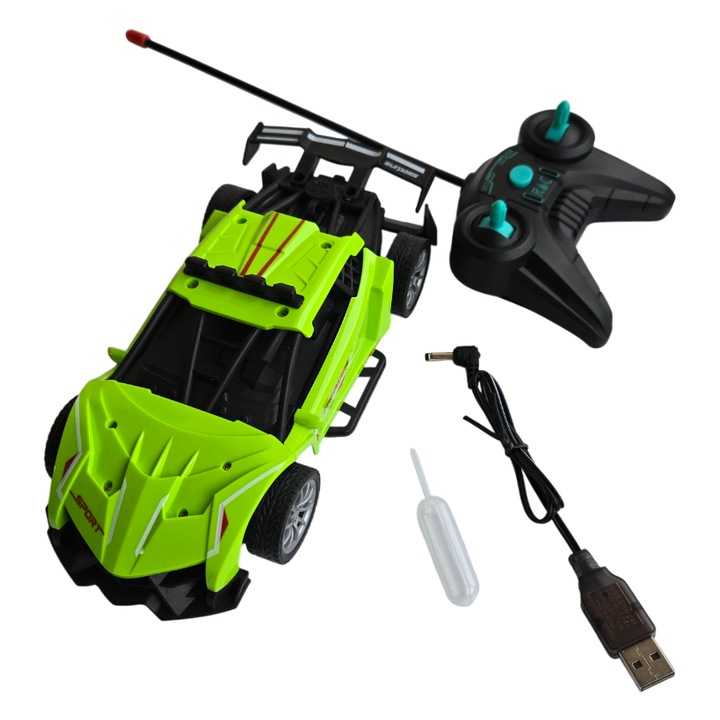 Masinuta RC Sportiva 1:18 cu Fum Colorat - Performanta, Viteza si ...