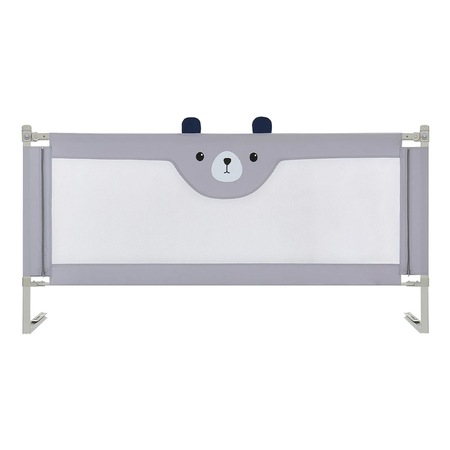 Bariera protectie pat HappyKID culisanta XXL 200 cm Baby Bear, inaltime ...