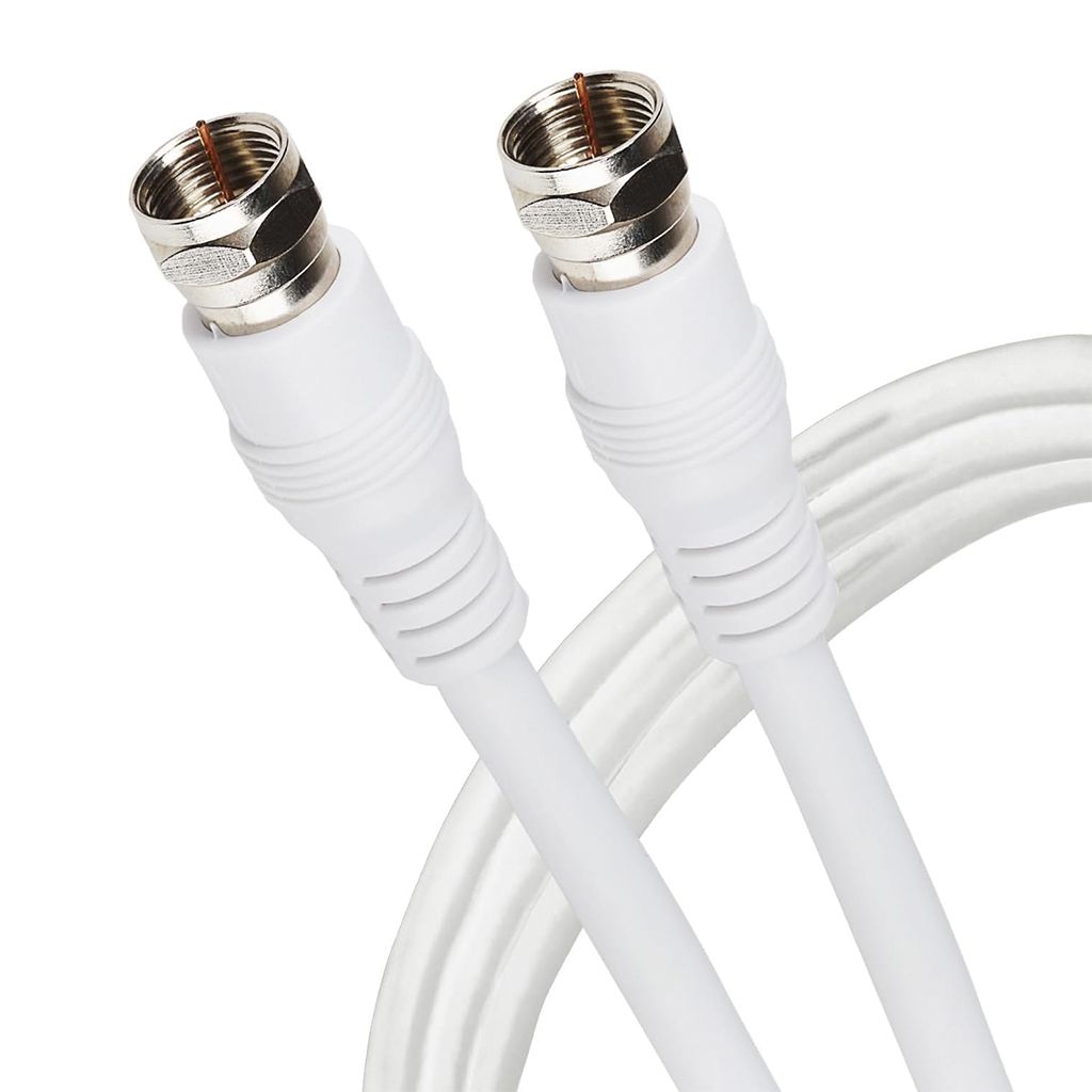 Cablu coaxial cu mufe F Tata-Tata, lungime 5 metri, pentru conectare ...