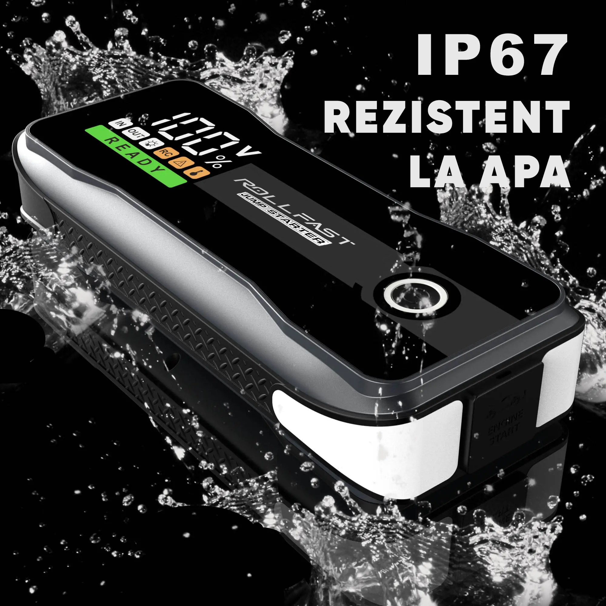 Jump starter auto profesional puternic 12V, portabil, multifunctional ...