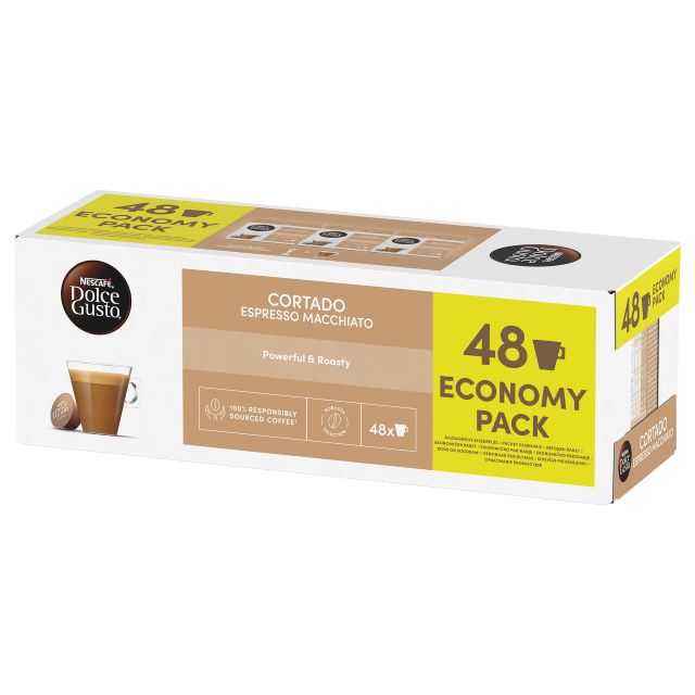 Комплект кафе капсули NESCAFЕ DOLCE GUSTO, Economy pack, Cortado, 302g ...
