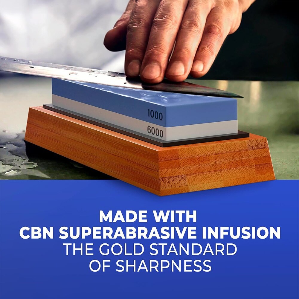 Piatra de ascutit cutite premium cu doua fete, Hokitpro, granulatie 1000/6000 - apa si piatra de ...