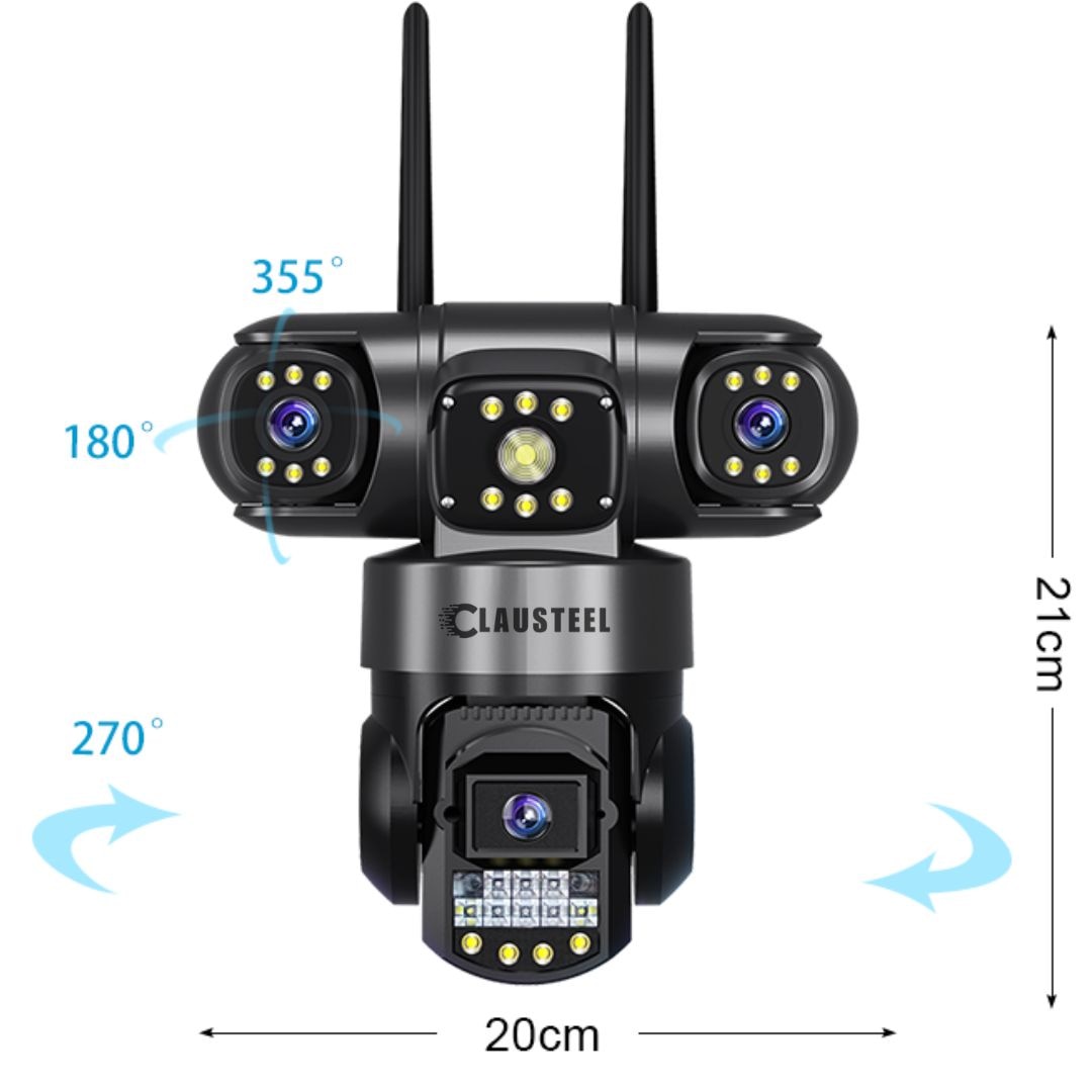 Camera de supraveghere CLAUSTEEL 3in1, 6 MP Full HD, wireless ...