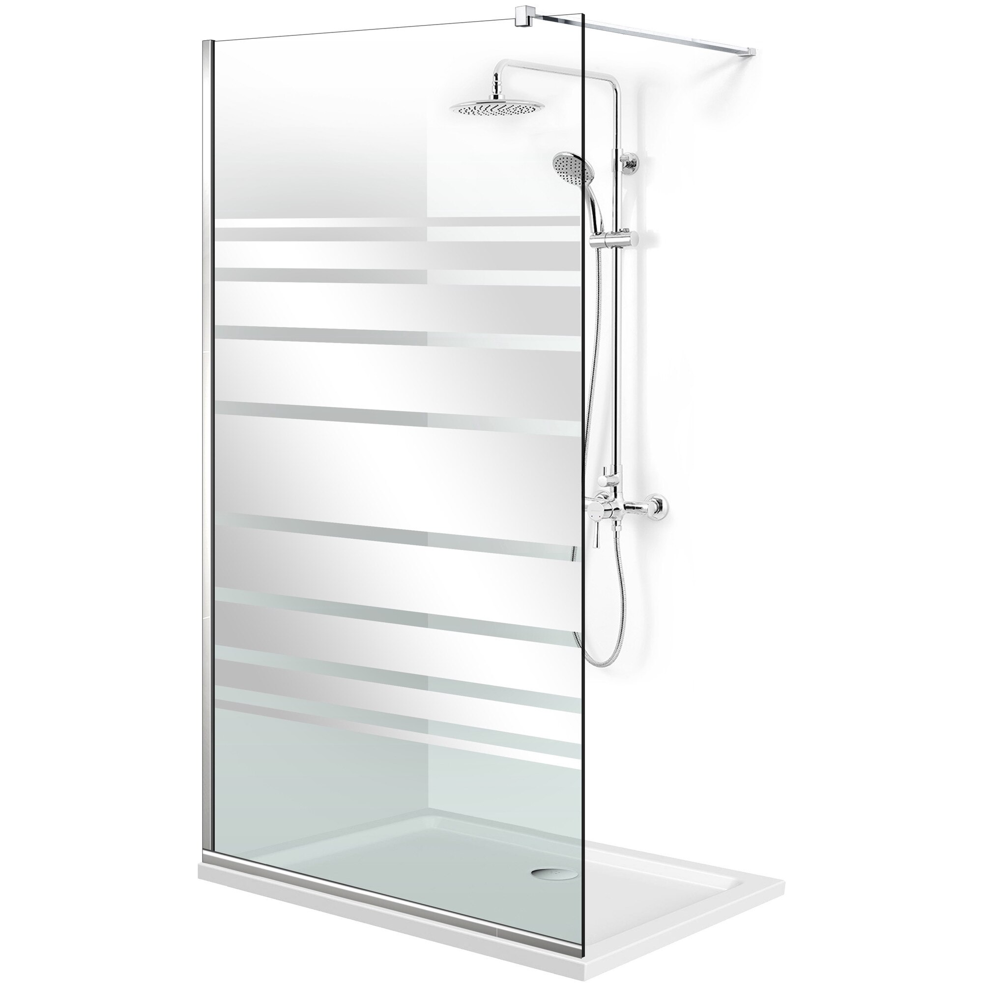 Paravan dus walk-in Aqua Class ® full Inox, model MULTILINE incolor ...