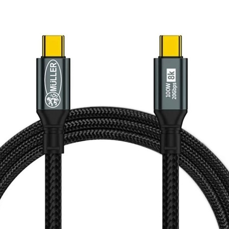 Müller® USB-C 3.2 adatkábel, 20 Gbps adatátvitel, PD 100W-os töltő ...
