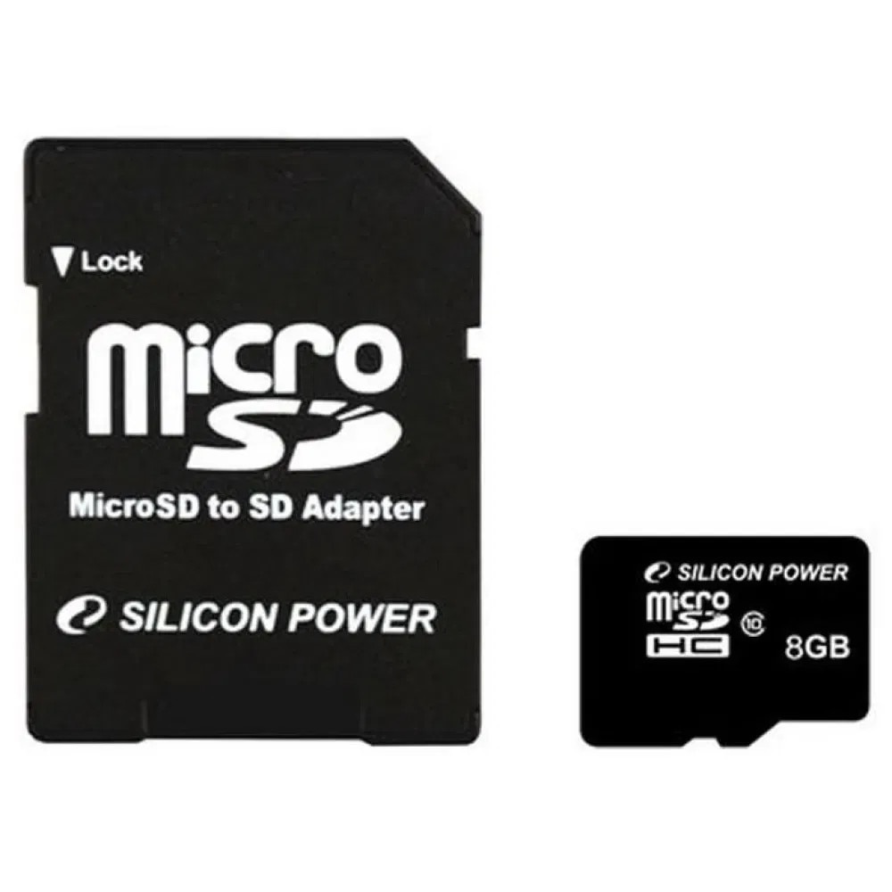 SILICON POWER MICRO SD CARD 8GB SD adapter CL10 - eMAG.hu