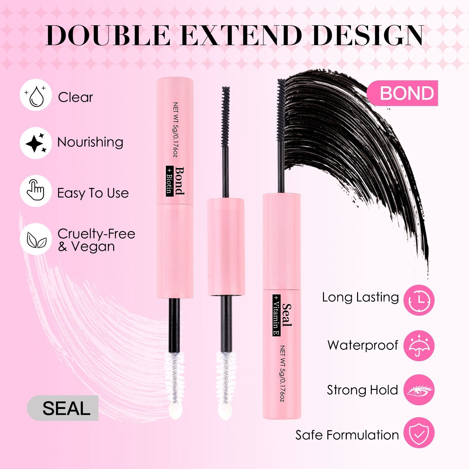 Set de instrumente pentru gene, 50 buc perie pentru gene, 1 buc creion ...