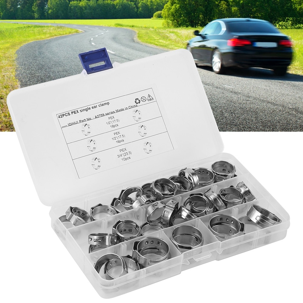Inele de cleme din otel inoxidabil cu o singura ureche 1/2 inch 3/4 ...