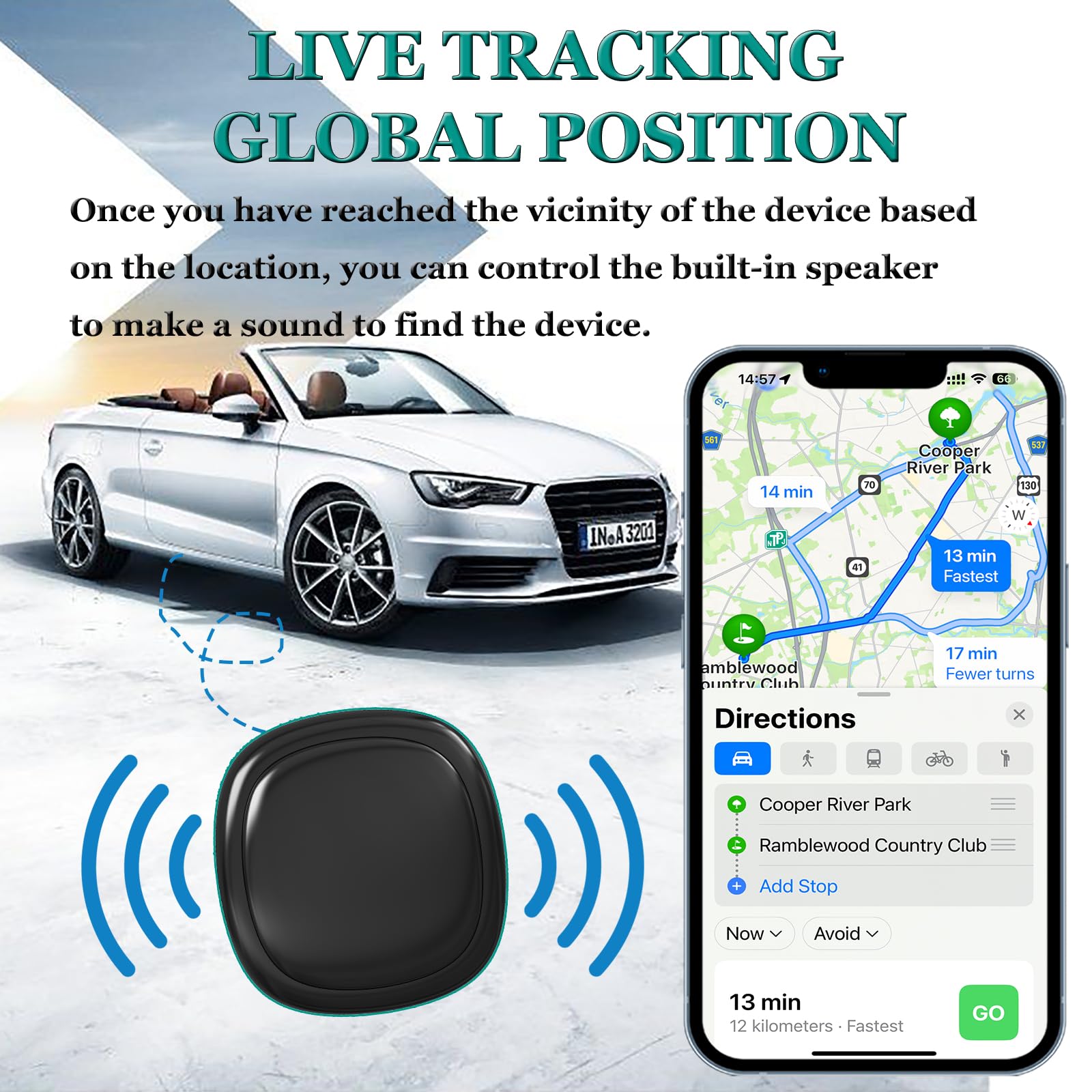 Dispozitiv Antipierdere Localizare GPS Tracker, SHIJOOE®, Localizator ...